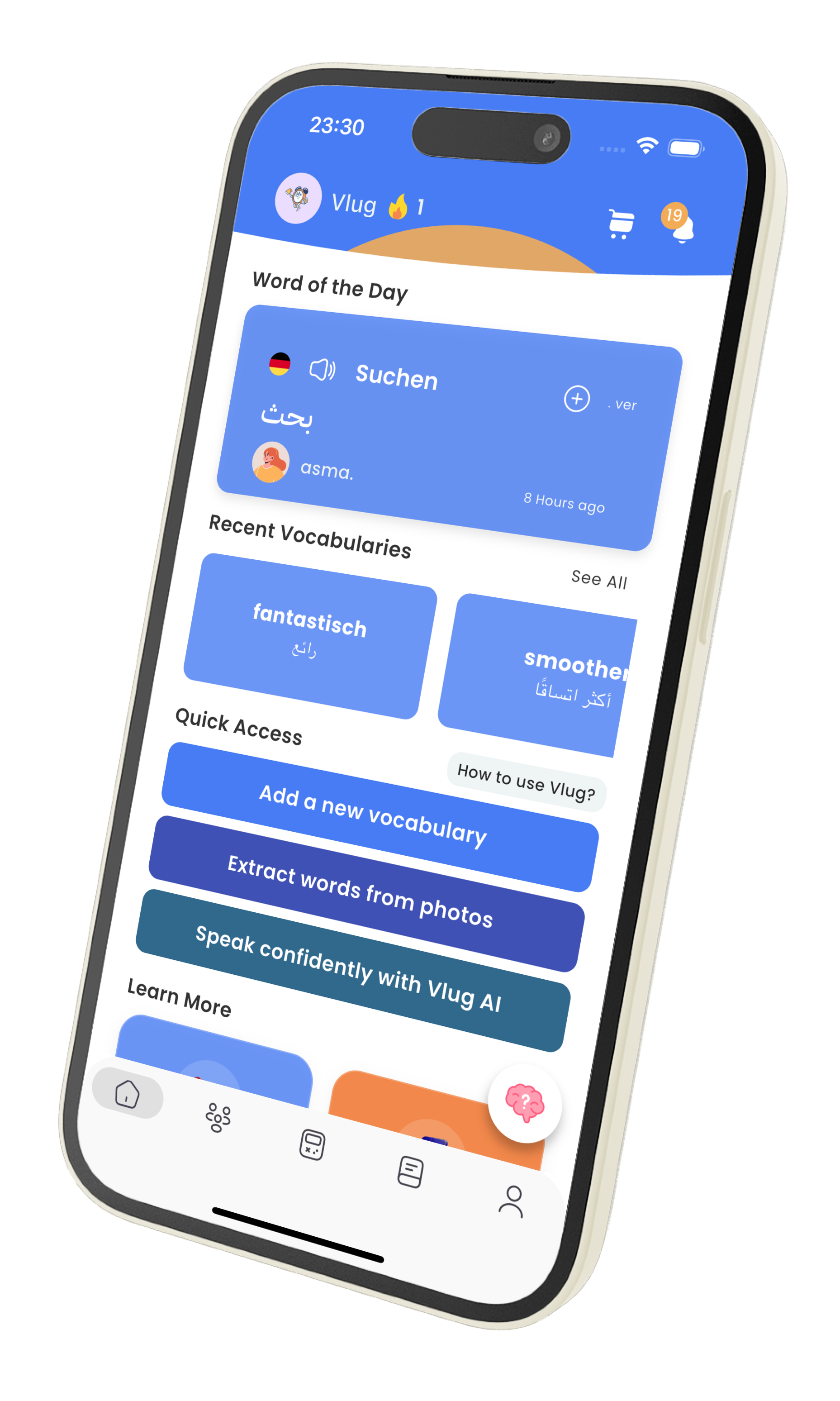 AI Vocabulary App to Learn Languages Faster | Vlug | Vlug App